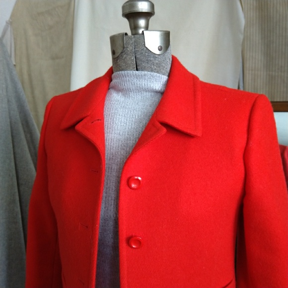 Pendleton | Jackets & Coats | Vintage Pendleton Petite Jacket Tomato ...